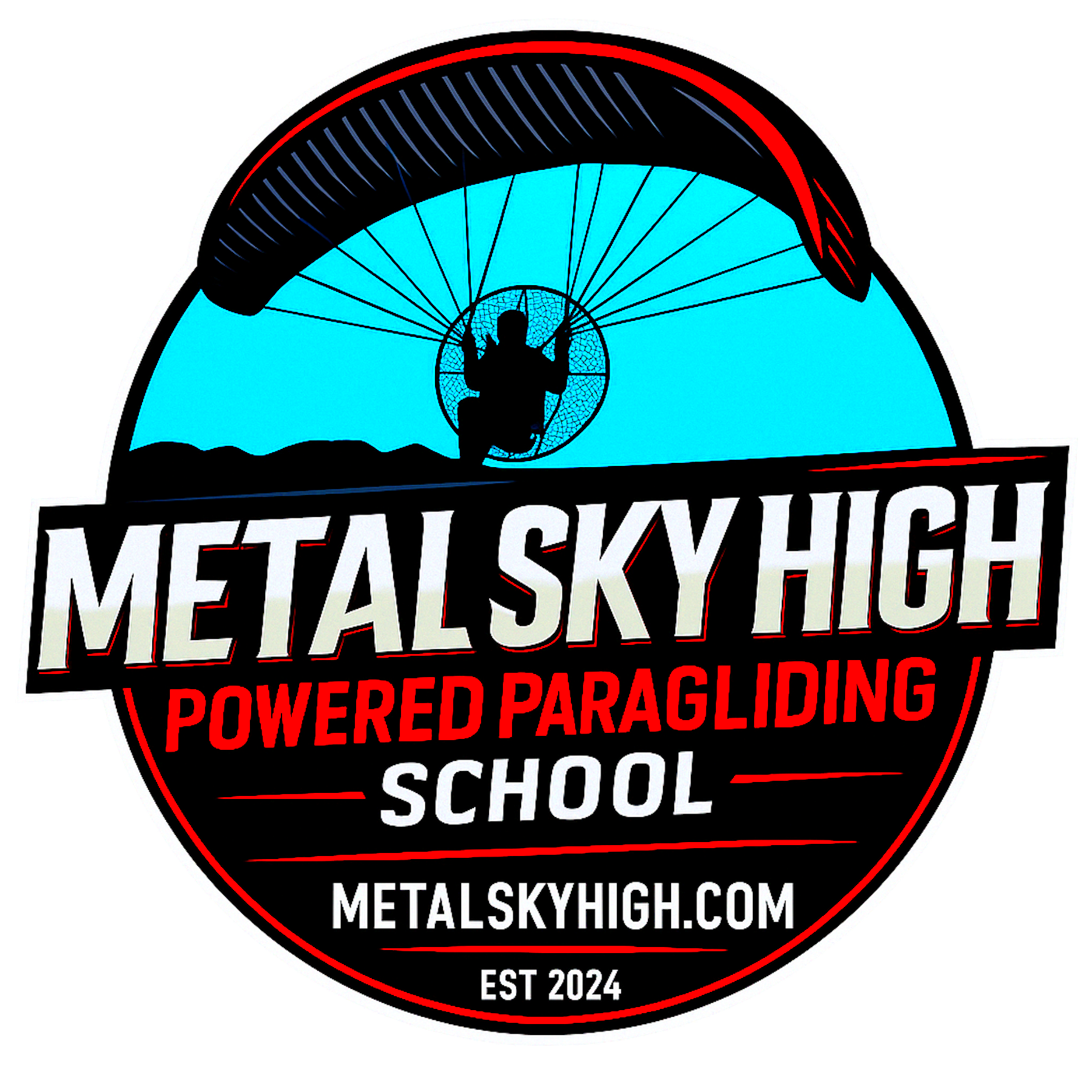 Paramotor Training with Metal Sky High Powered Paragliding School LLC
